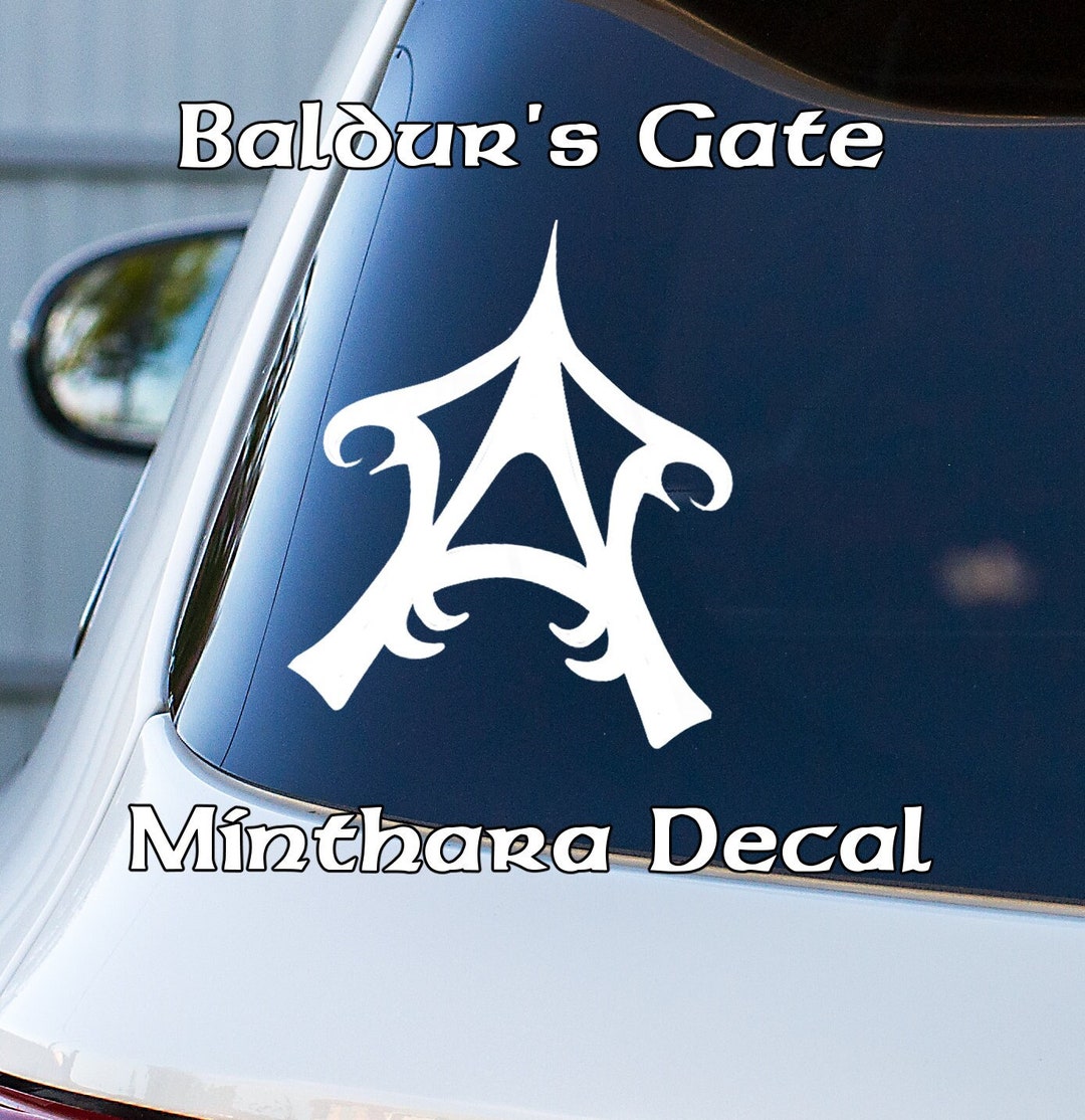 BG3 Minthara Baenre Vinyl Decal - Fantasy Car Sticker, Laptop or Water ...