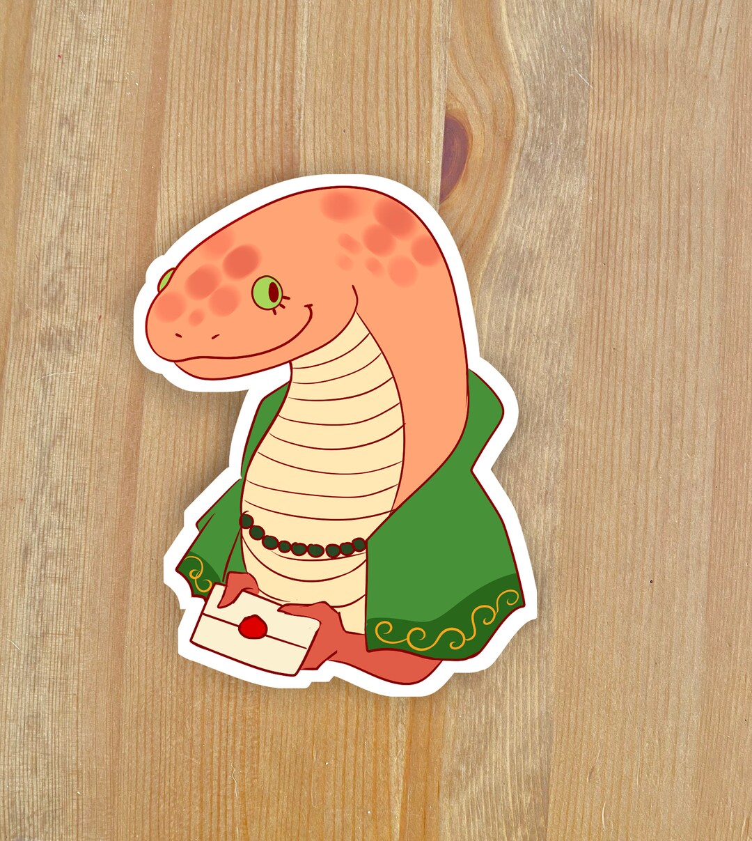 Elden Ring Rya Sticker, Zorayas, Anime Chibi Snake Vinyl Sticker ...