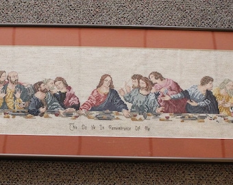 Last supper cross stitch | Etsy