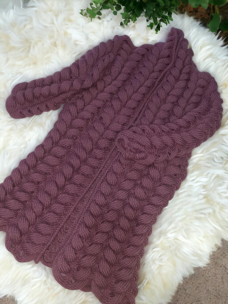 Handmade Knitted Cardigan With 3d Designs,gift Ideas, - Etsy