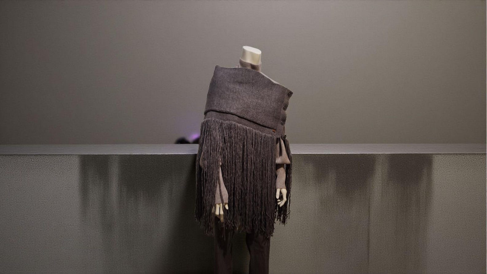 Wool Poncho With Long Fringe & Side Buttons - Boho Chic Winter Style - Etsy