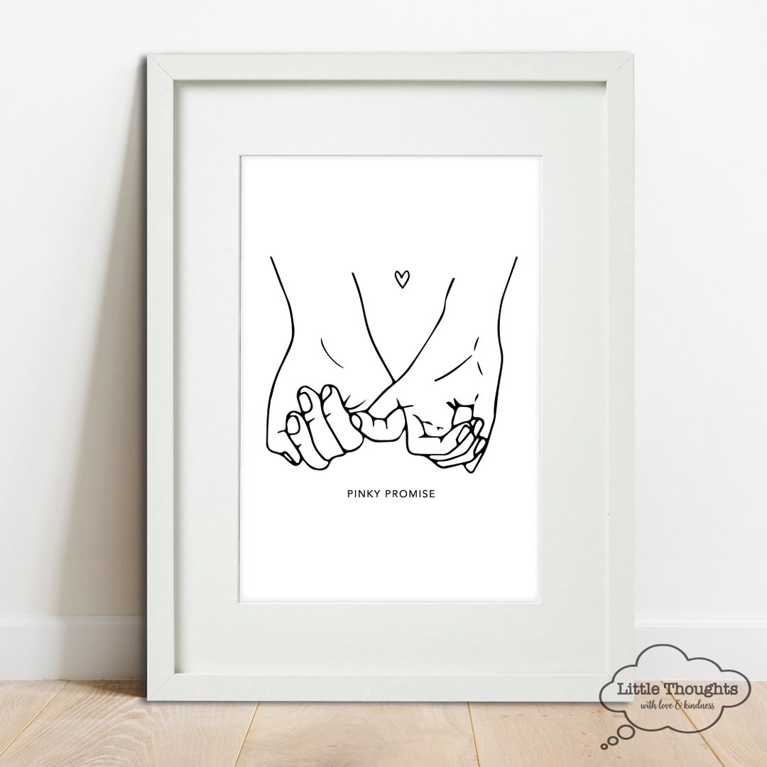 Pinky Promise A4 Print - Etsy UK