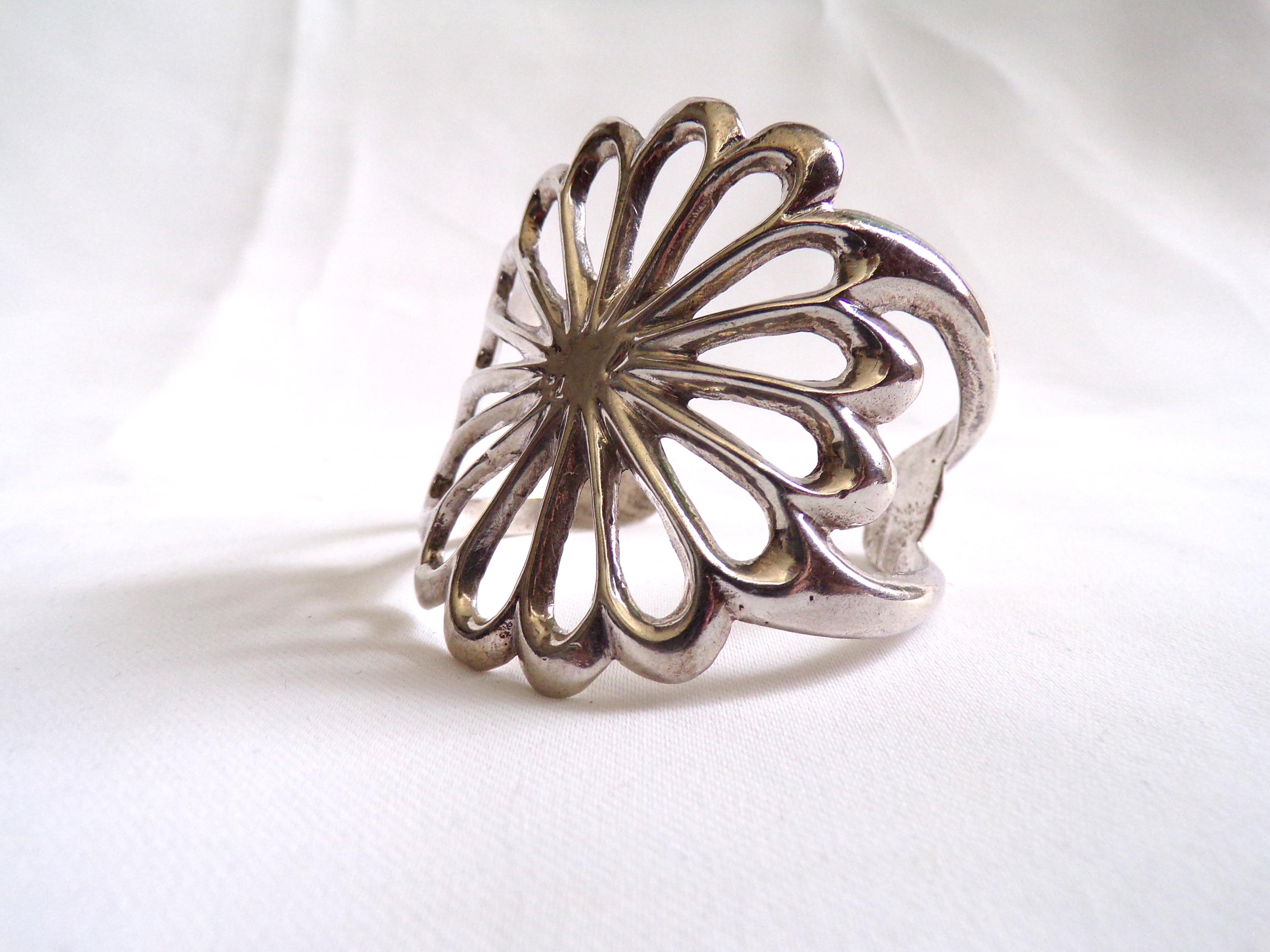 Vintage Wide Open Work Cuff Heavy 67 Grams T14 - Etsy