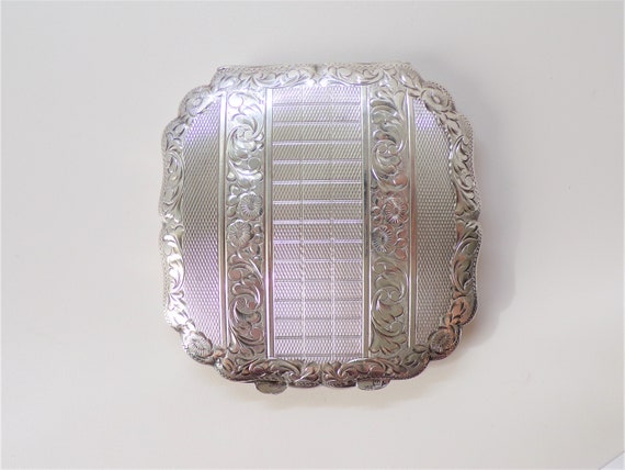 Vintage Compact Sterling Silver Compact Vintage Wedding Gift - Etsy