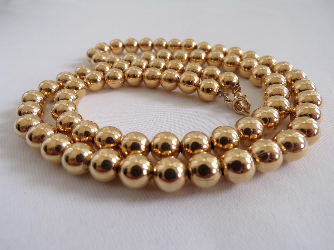Vintage Napier Beaded Necklace 8mm Beads, 24 Inches T14 - Etsy