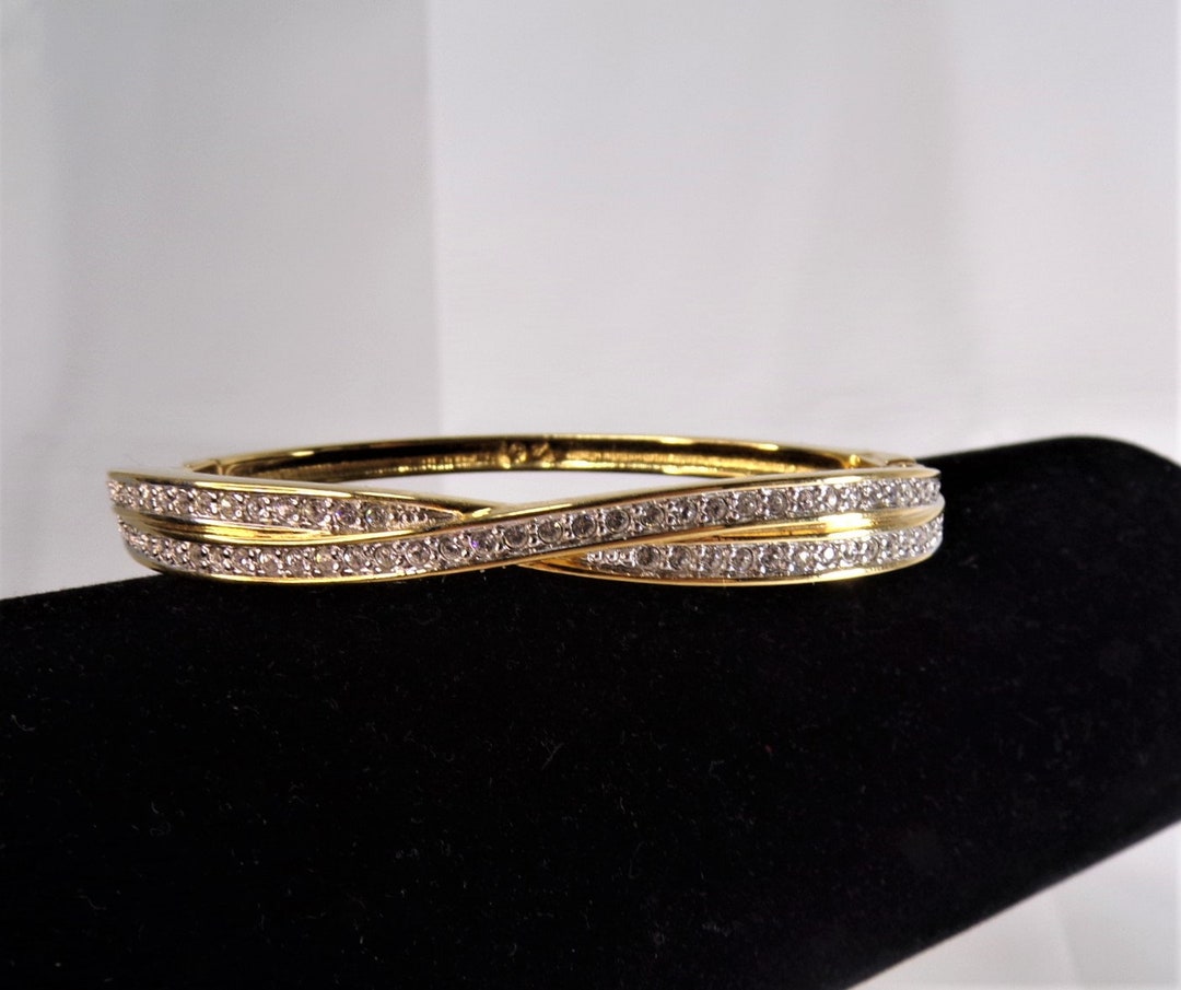Vintage Swarovski Bangle Bracelet T8 - Etsy