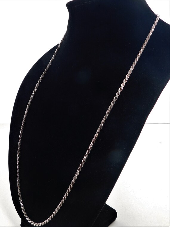 Vintage Italian Rope Chain Necklace Made in Italy 3mm Width - Etsy