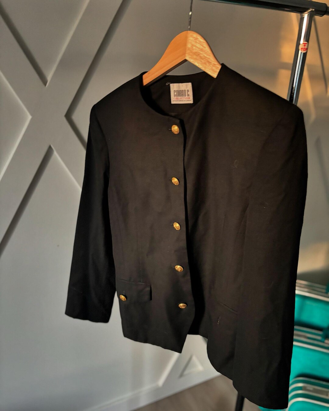 Vintage Eric Ryan Sport Open Blazer – Striped Tapestry Jacket – Size 14 ...