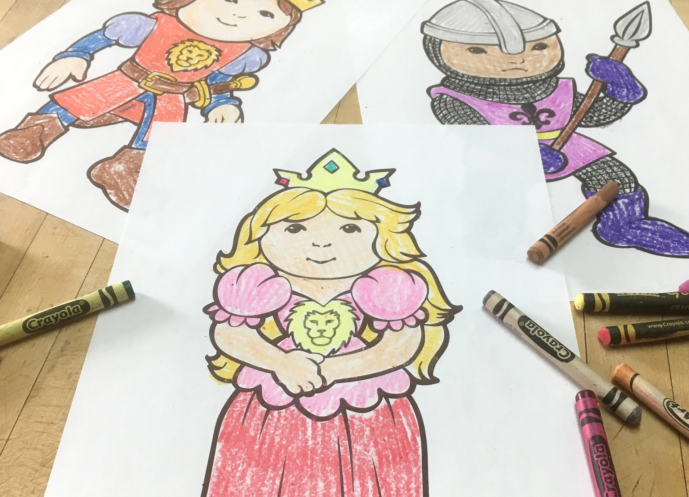 Medieval Kingdom Coloring Pages - Etsy