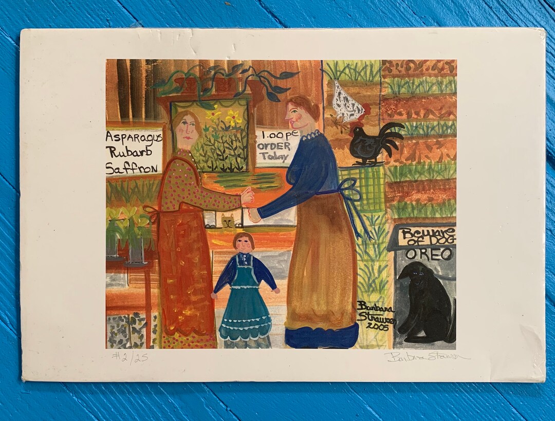 Giclee PRINT Barbara Strawser Folk Artist of Schaefferstown - Etsy