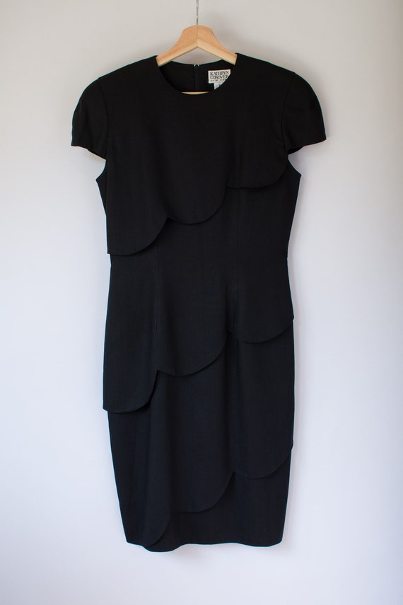 Kathryn Conover Vintage Black Lace Shift Dress - Gem