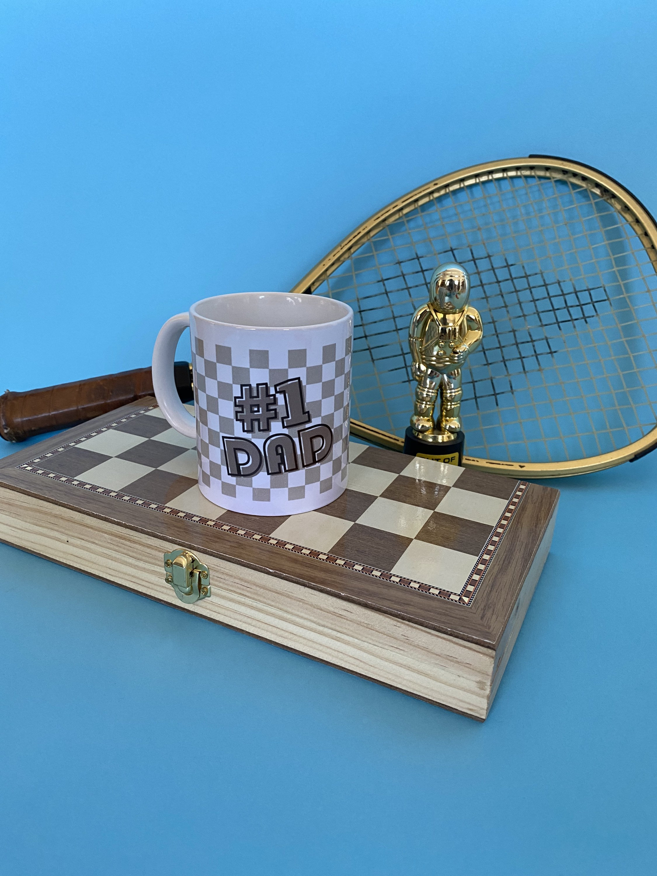 Number One Dad Mug Checkered Flag - Etsy