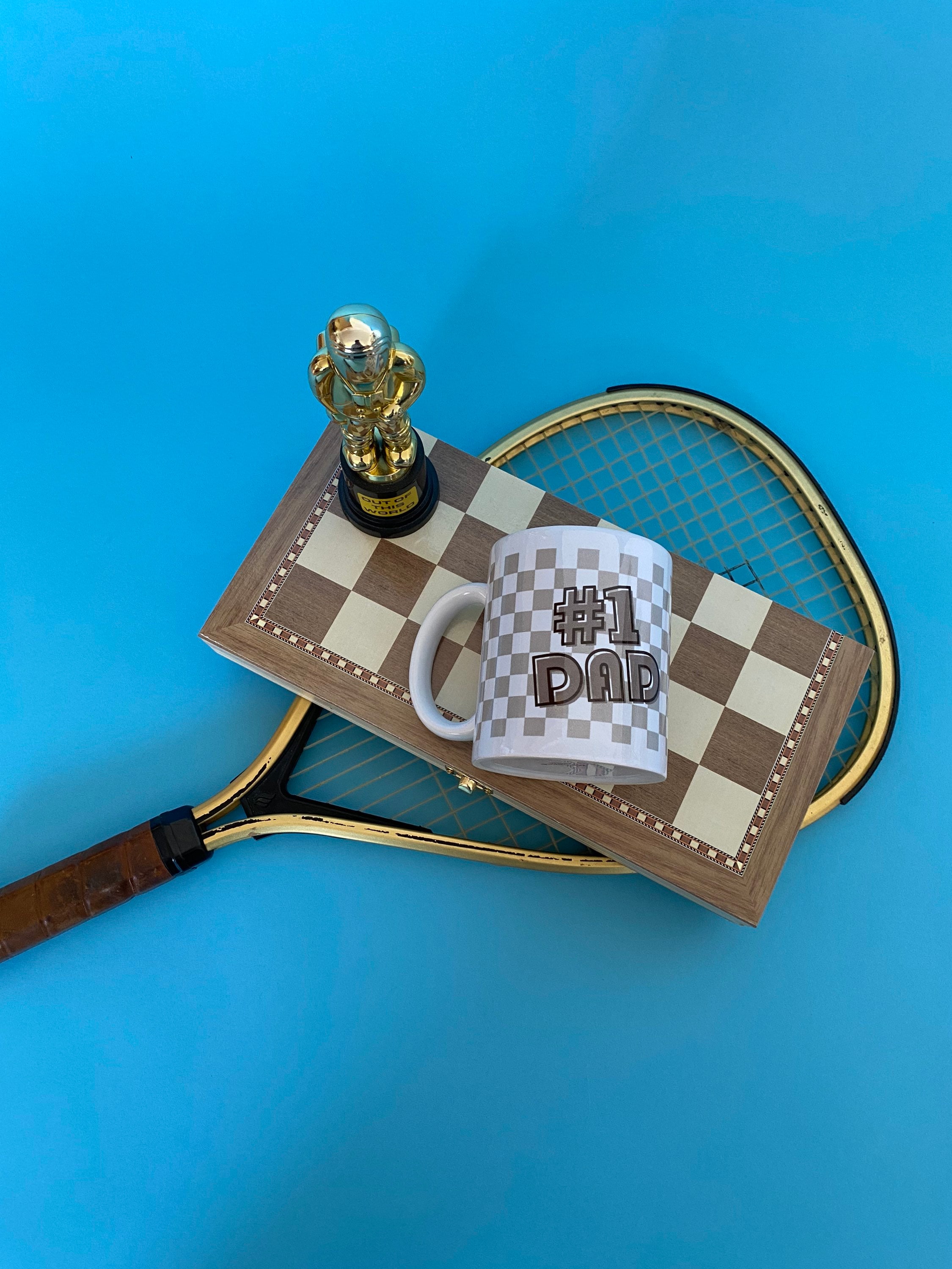 Number One Dad Mug - Checkered Flag - Etsy