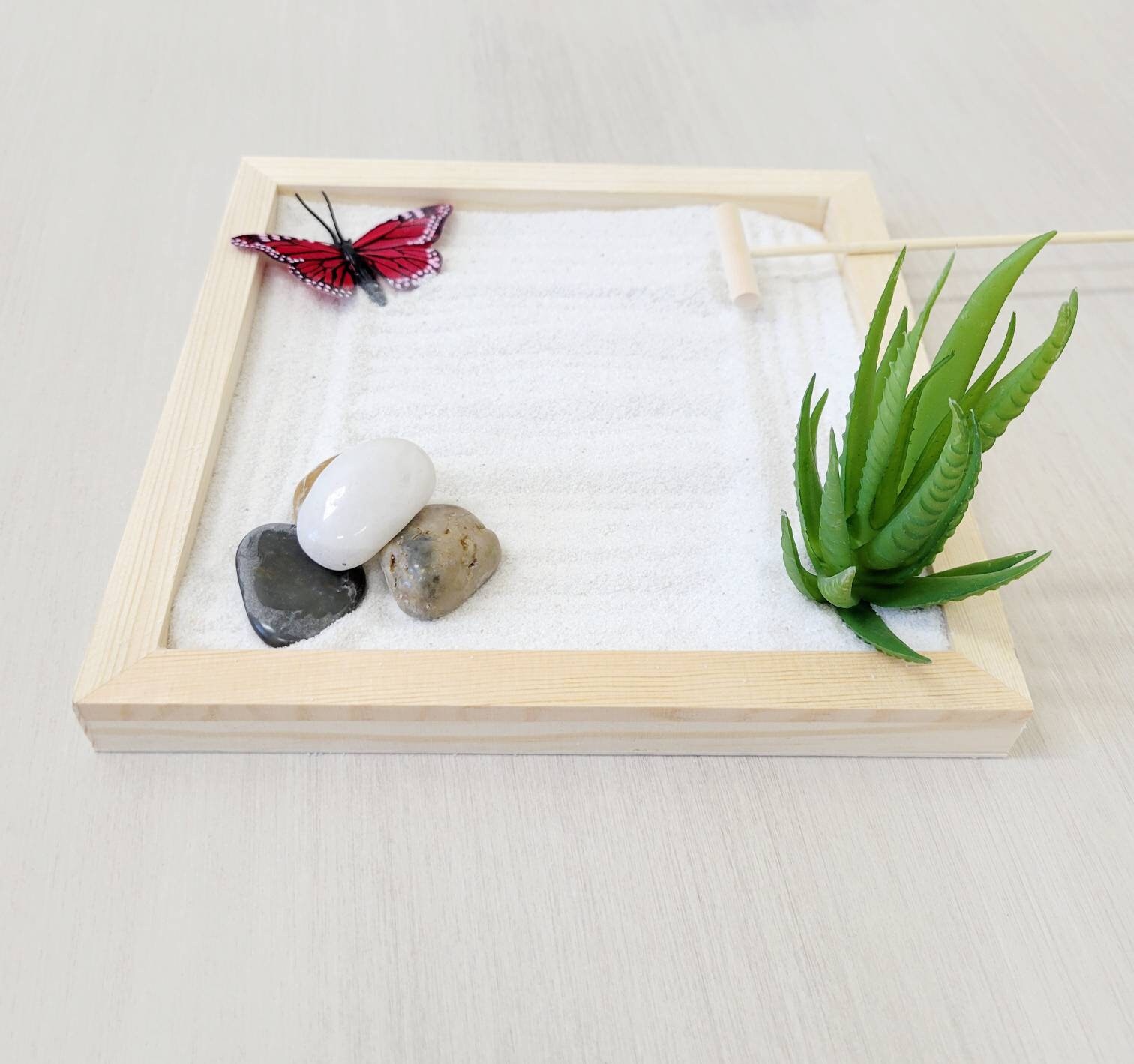Miniature Zen Garden, Table Top Zen Garden Kit, Meditation - Etsy