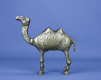 Gold Camel Statue - Etsy