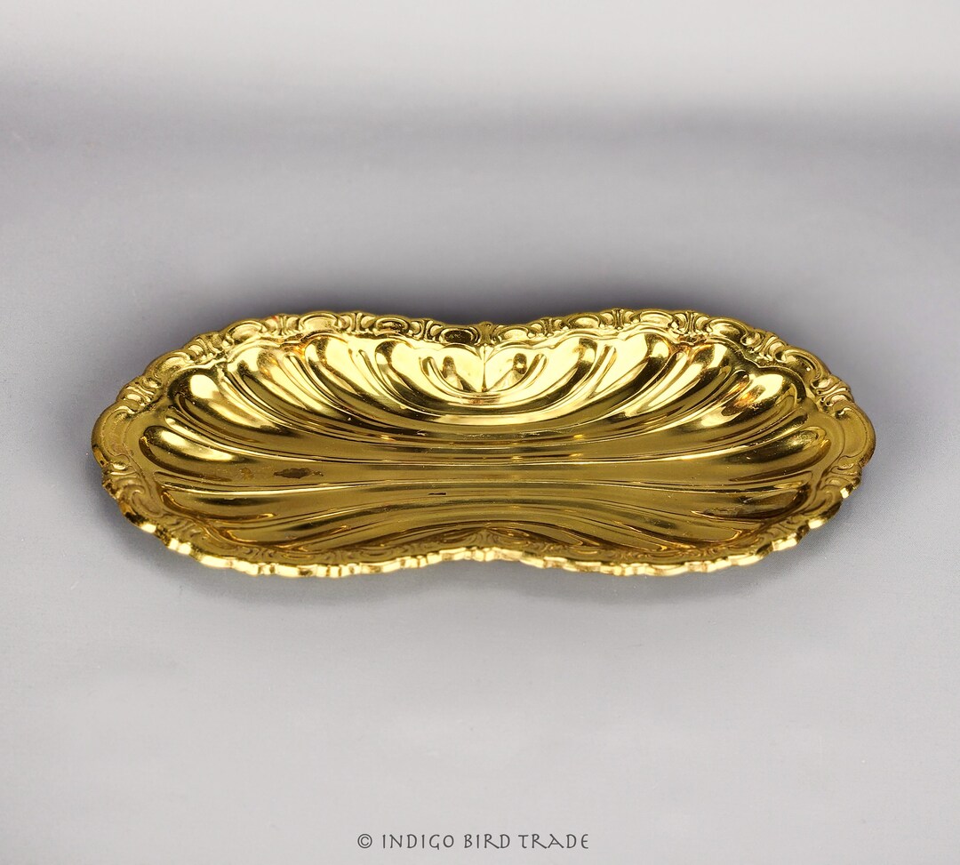 Brass Seashell Display Tray by Brasscrafters American Family | Vintage ...