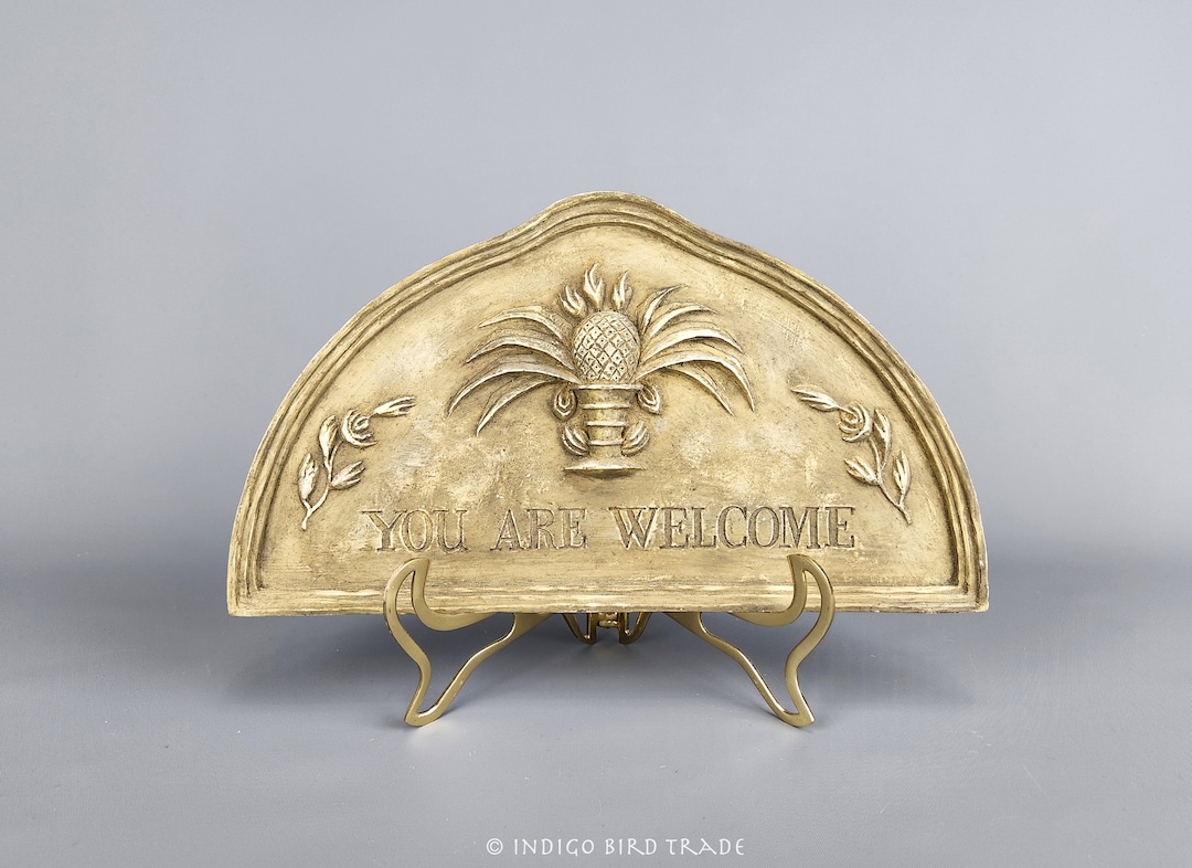 Vintage Welcome Sign Pineapple Front Door Porch Decor | You Are Welcome ...
