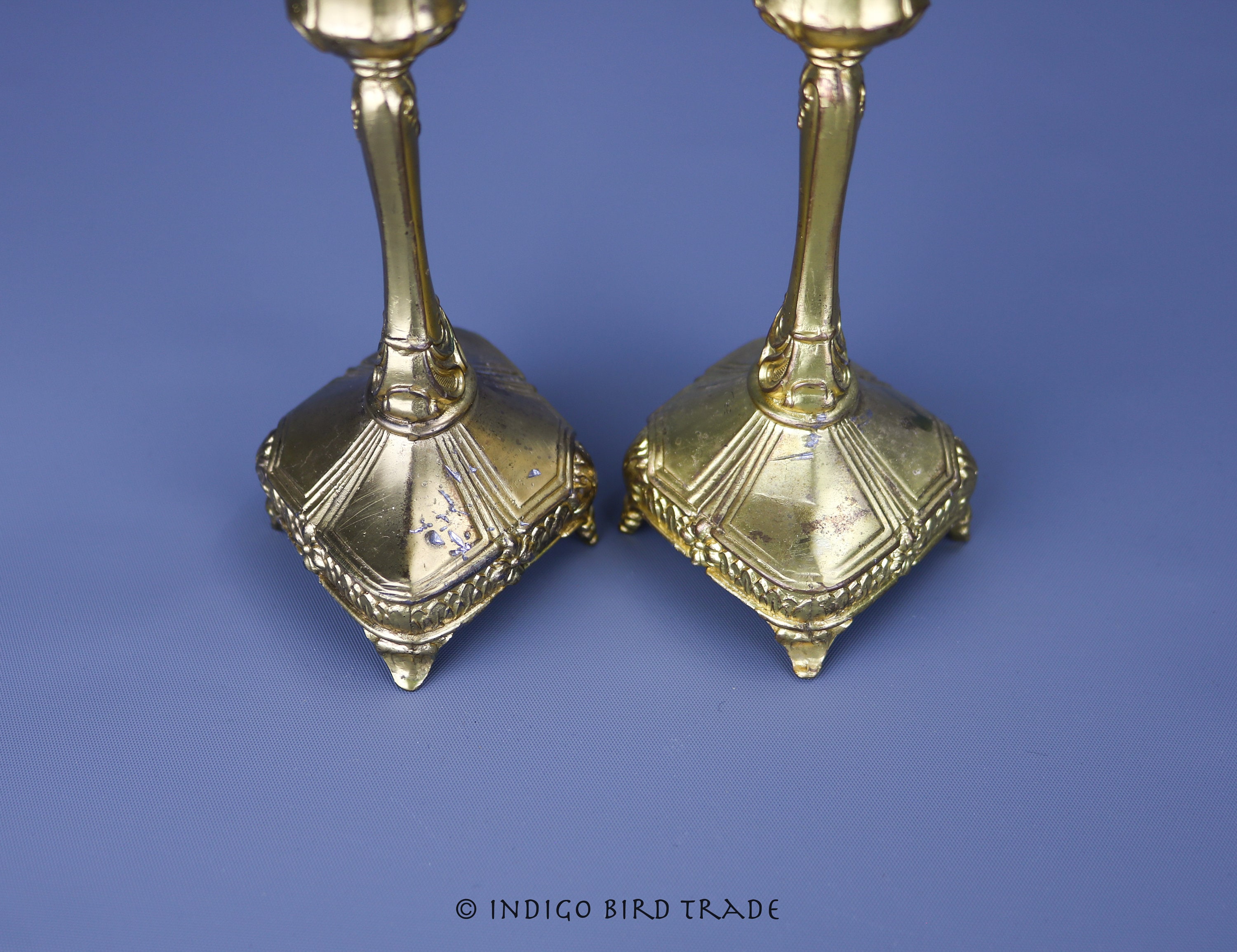 Home & Living Candles & Holders Home Décor Vintage French Matt Gold Art ...