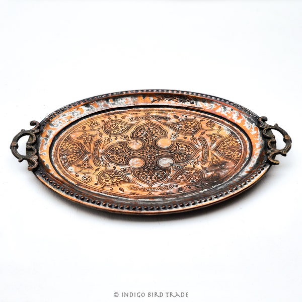 Middle Eastern Copper Tray - Etsy