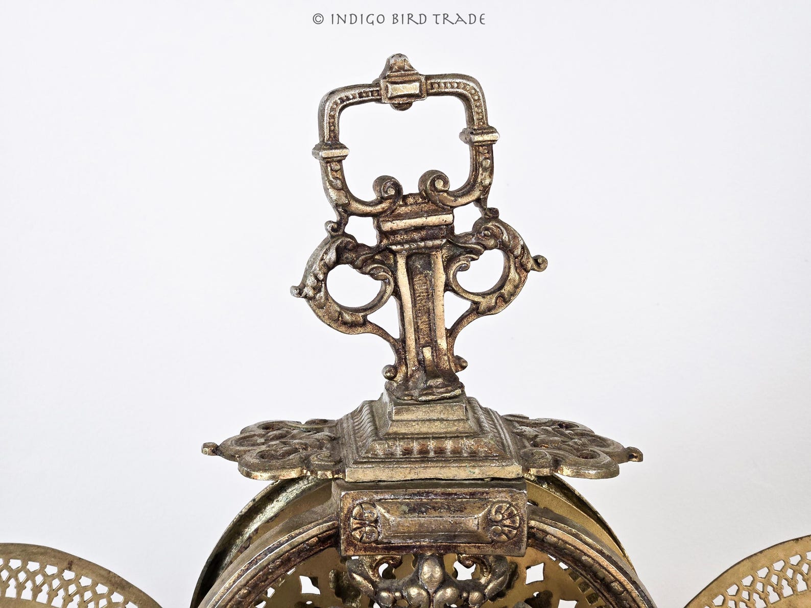 Rare Large French Louis XVI Style Gilded Bronze Fan-shaped Fireplace ...