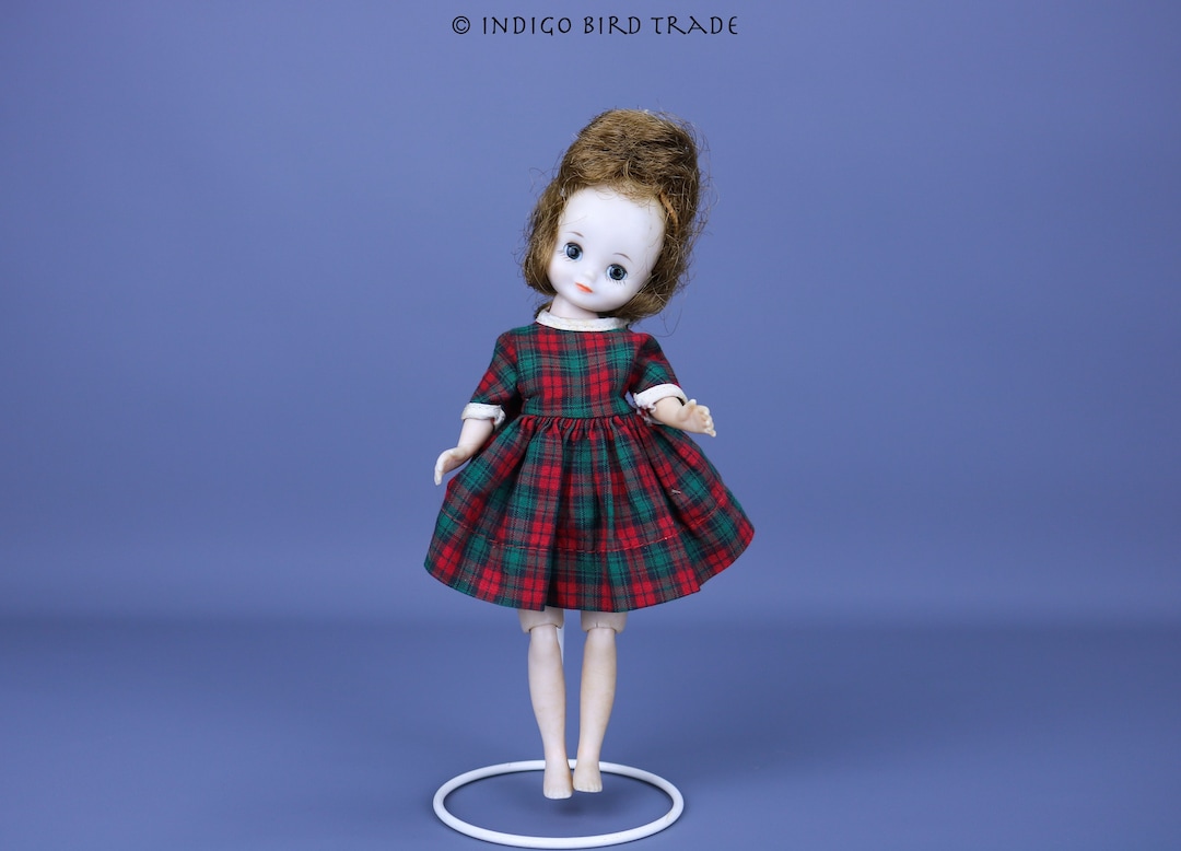 1950s Vintage Betsy Mccall Doll 8 Inch Christmas Holiday Red and Green ...