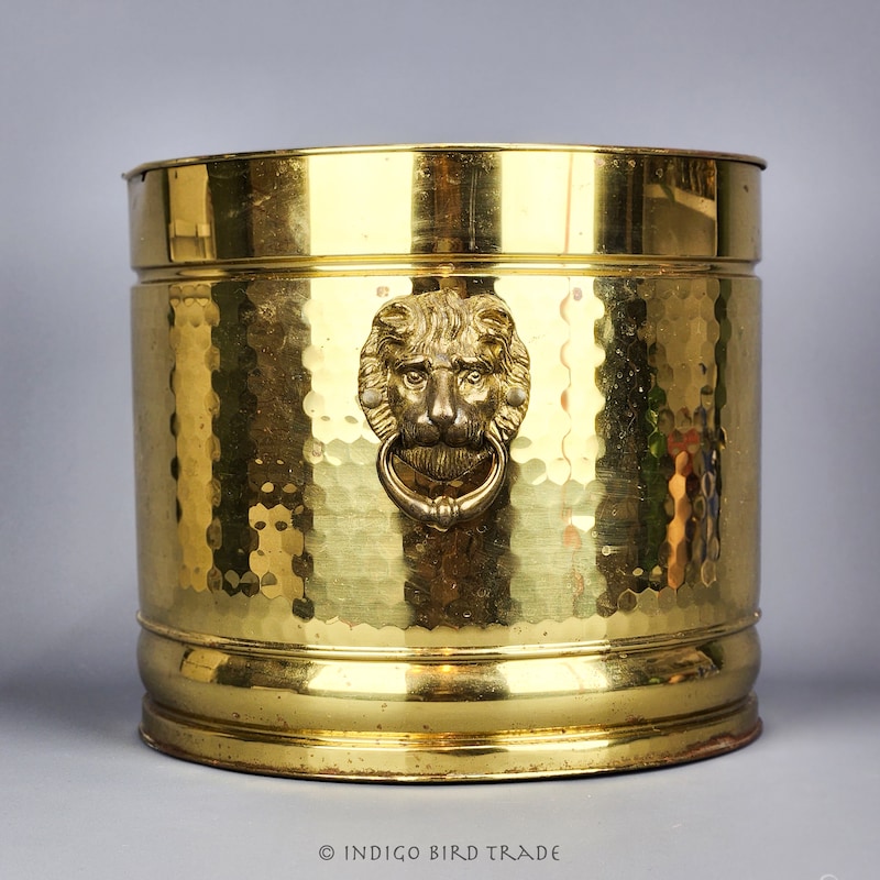 Large Brass Planter - Etsy