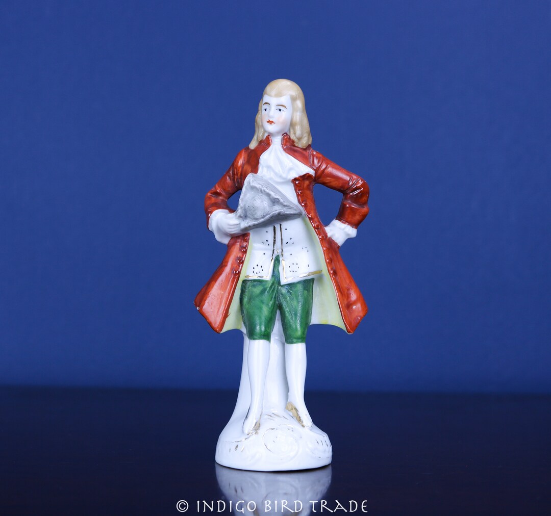 Antique Heubach German Porcelain Colonial Men Figurine Vintage Germany ...