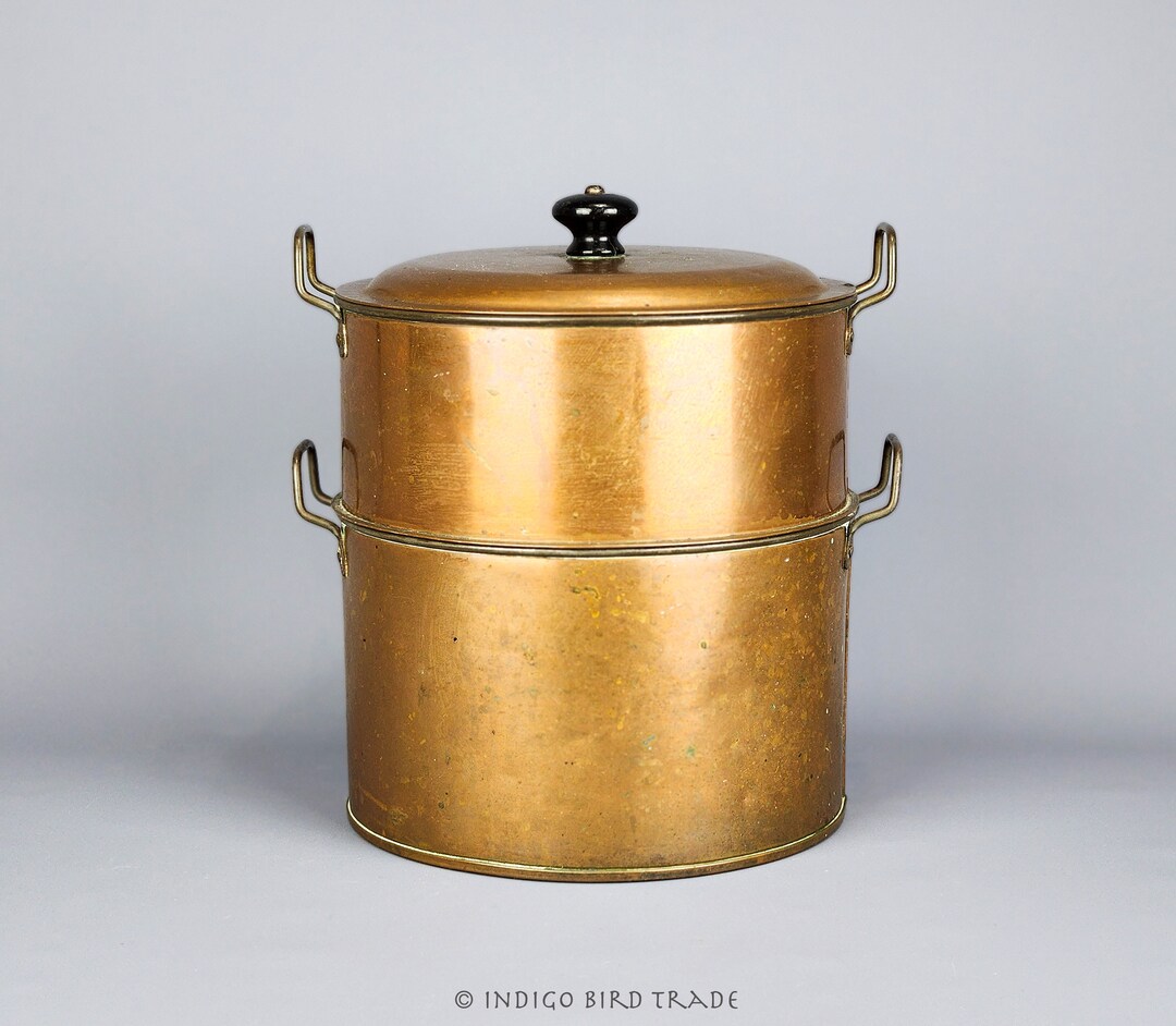 1880s French Copper Steamer Pot | Antique Double Boiler Pot With ...