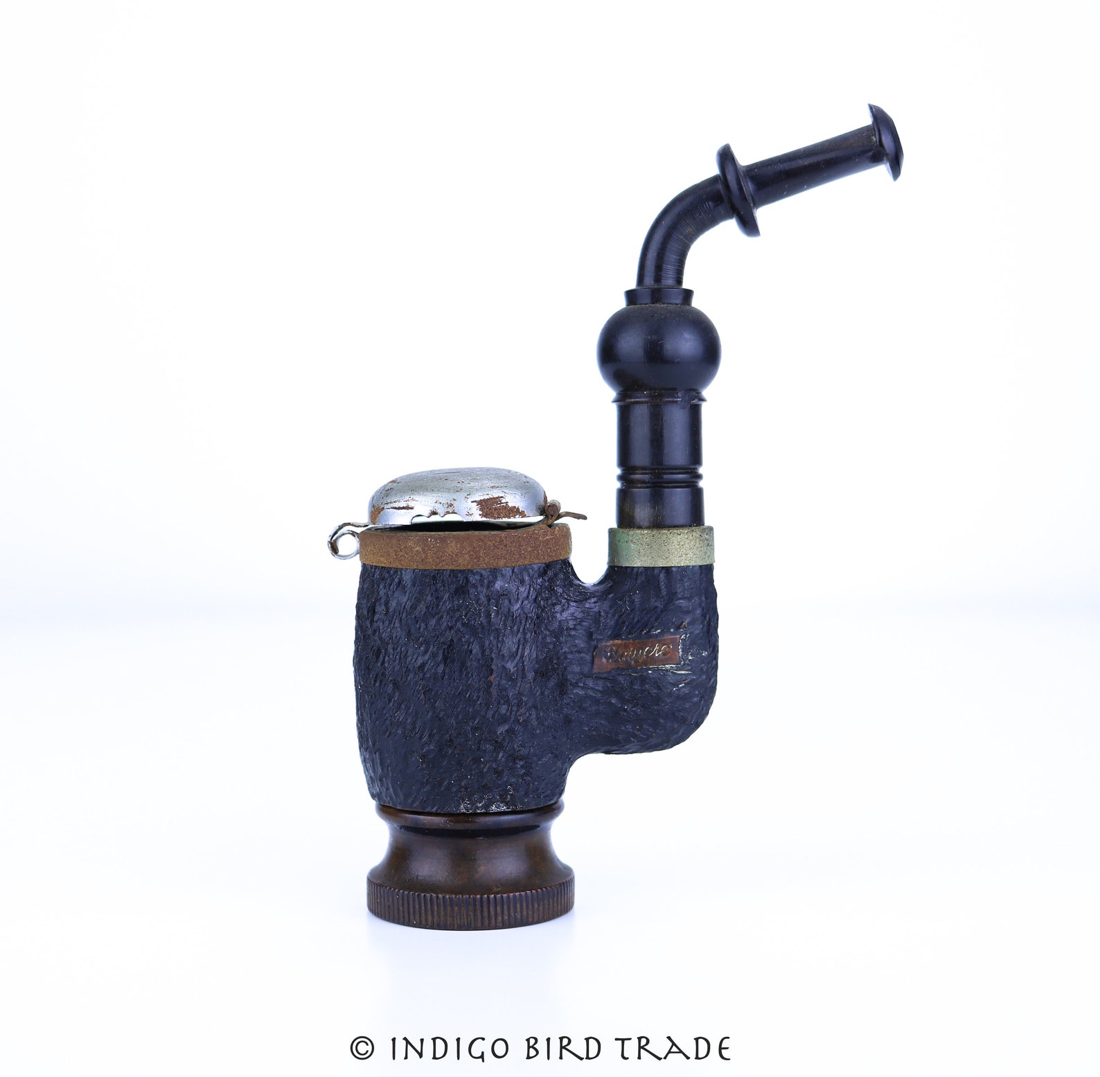 1900's Antique German Smoking Pipe Black Forest | Vintage Hand Carved ...