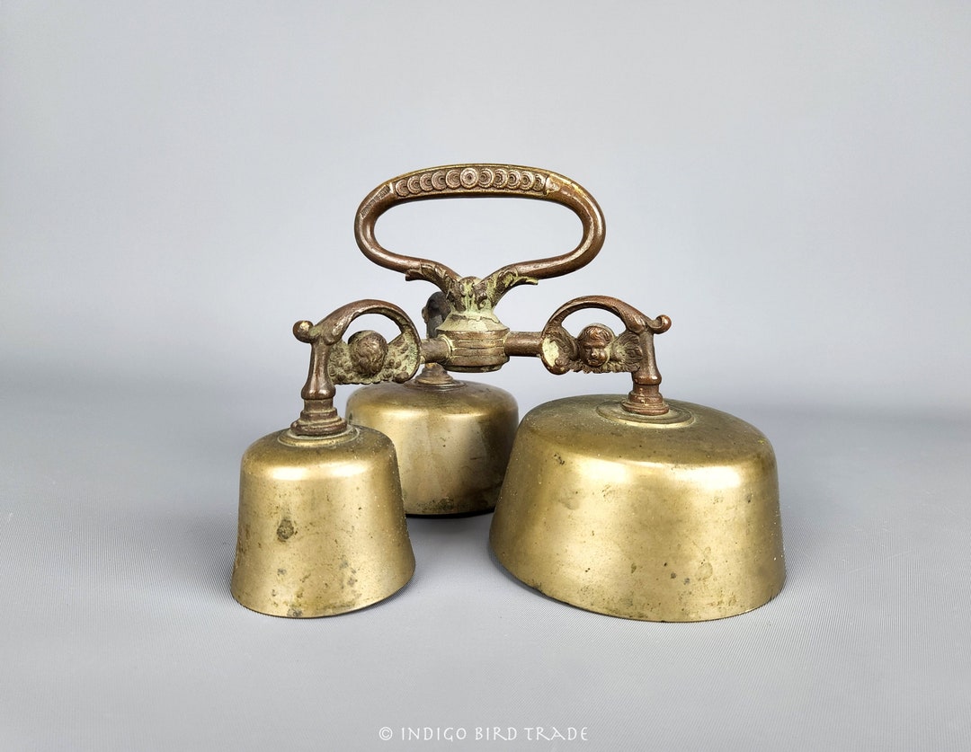 Antique German Gothic Revival Bronze Church Altar / Sacristy Bell With ...