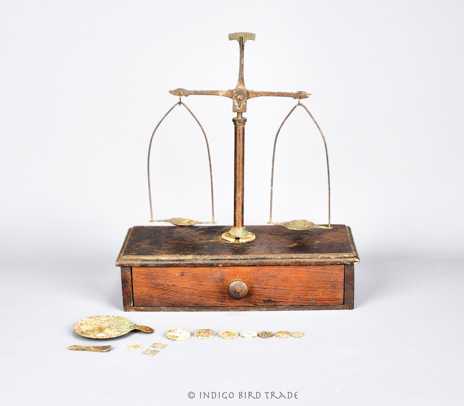 Antique 1880 Gold or Apothecary Balance Scale With Original Weights ...