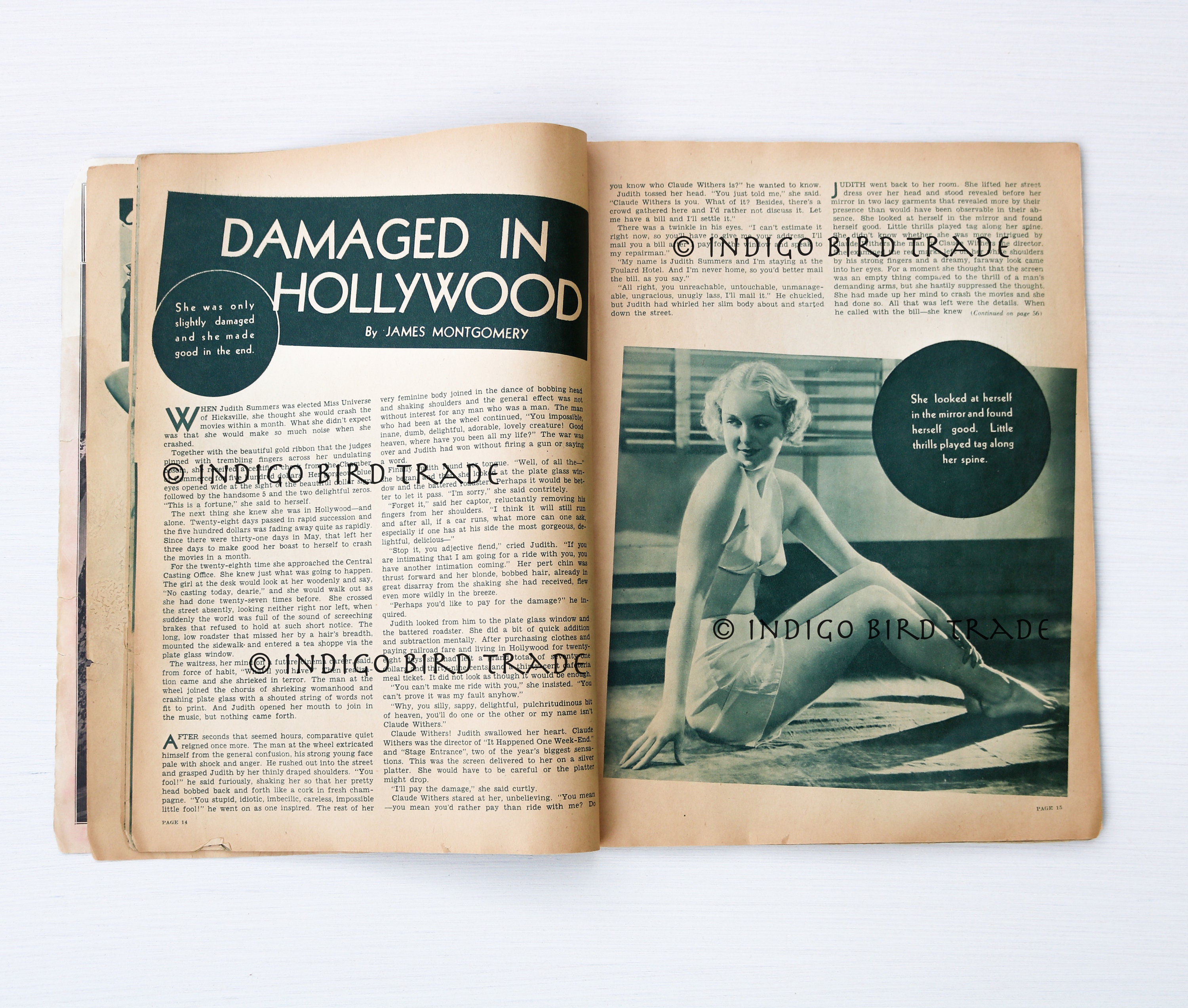 May 1938 Movie Humor Magazine Vintage Pin Up Hollywood Girls | Etsy