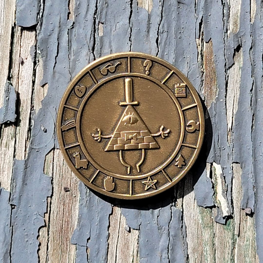Bill Cipher - Gravity Falls Inspired - Two-sided Coin! - Etsy