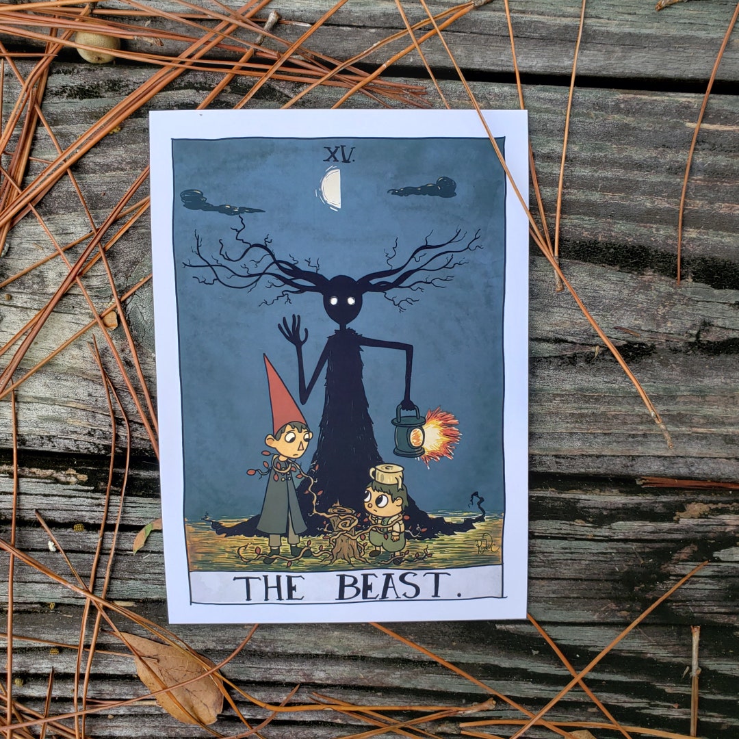 Over the Garden Wall "the Beast" Tarot Print, 5x7 - Etsy