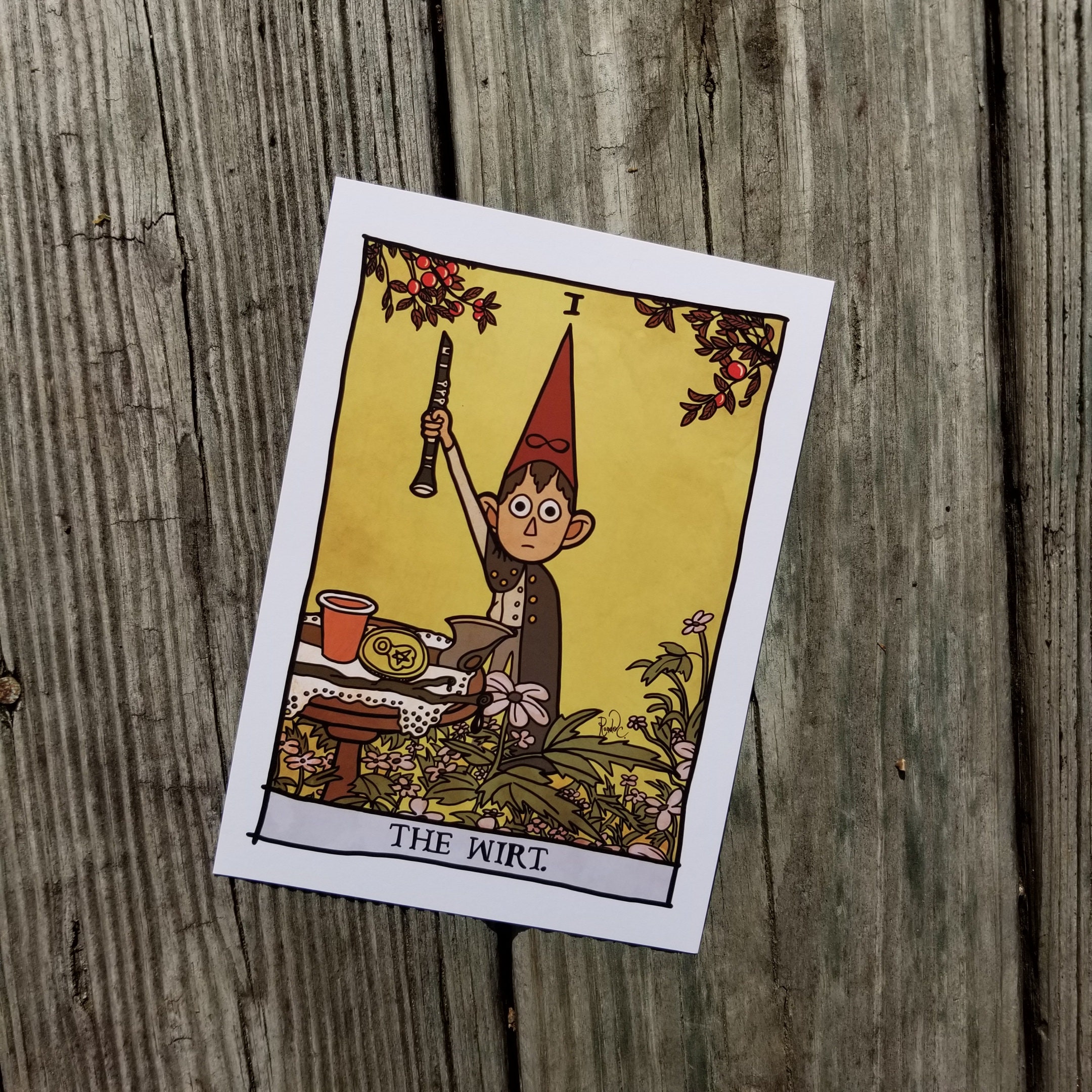 Over the Garden Wall "the Wirt" Tarot Print, 5x7 - Etsy