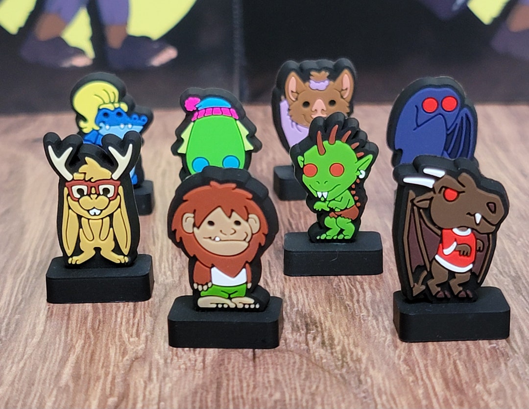 Eight Tiny Cryptid Figurine Set! (based on HOOMANS) - Rubber - Mothman ...