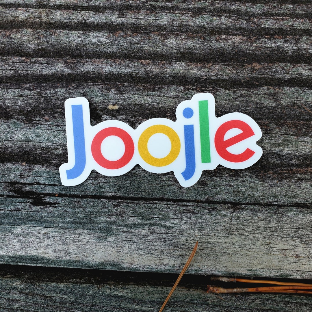 Vinyl STICKER! - "joojle" Logo - 3" Die Cut - Big Mouth Google Spoof - Etsy