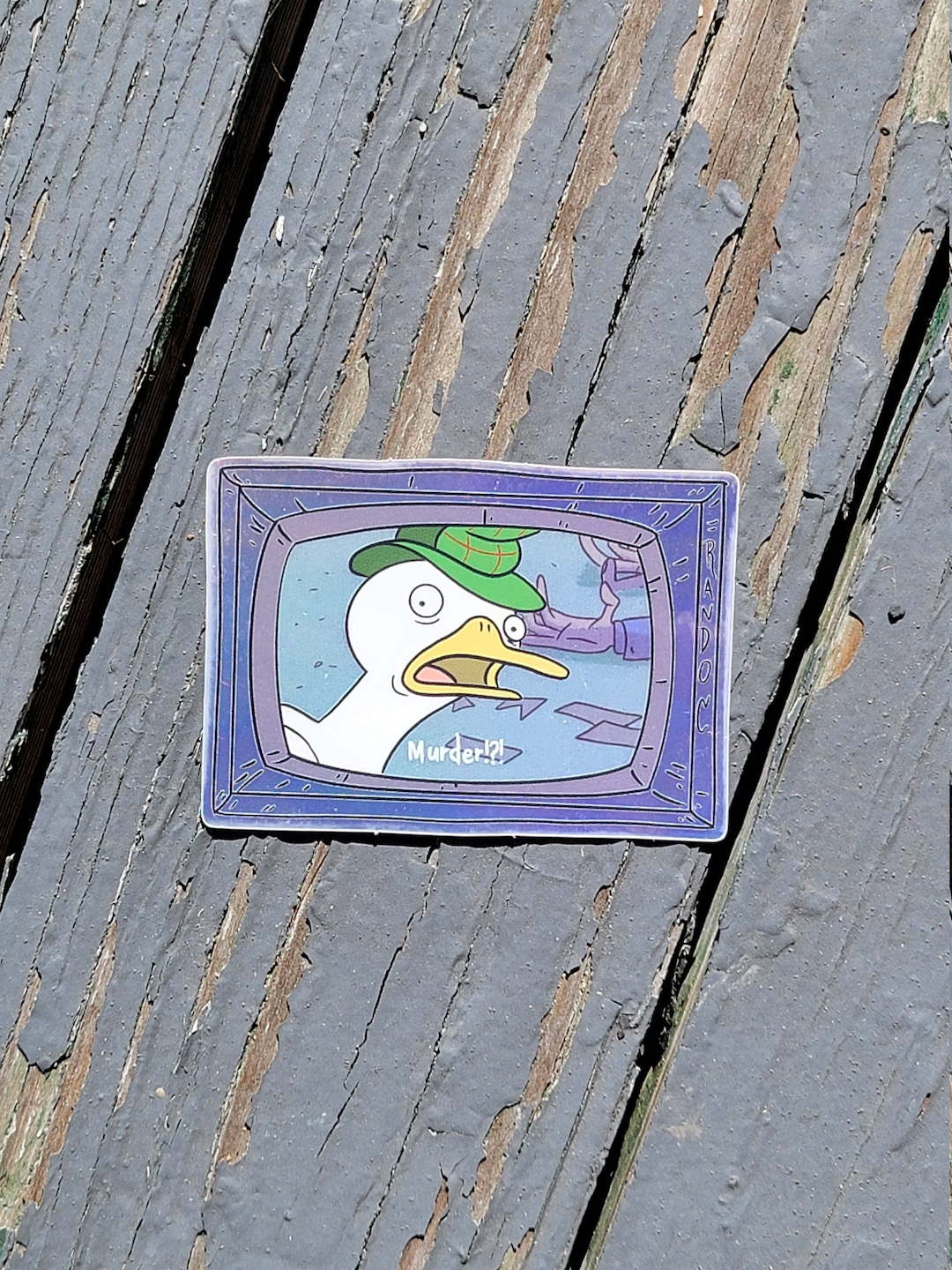 Detective Goose "murder!?!" - HOLOGRAPHIC Vinyl Sticker, 2.75" Wide - Etsy