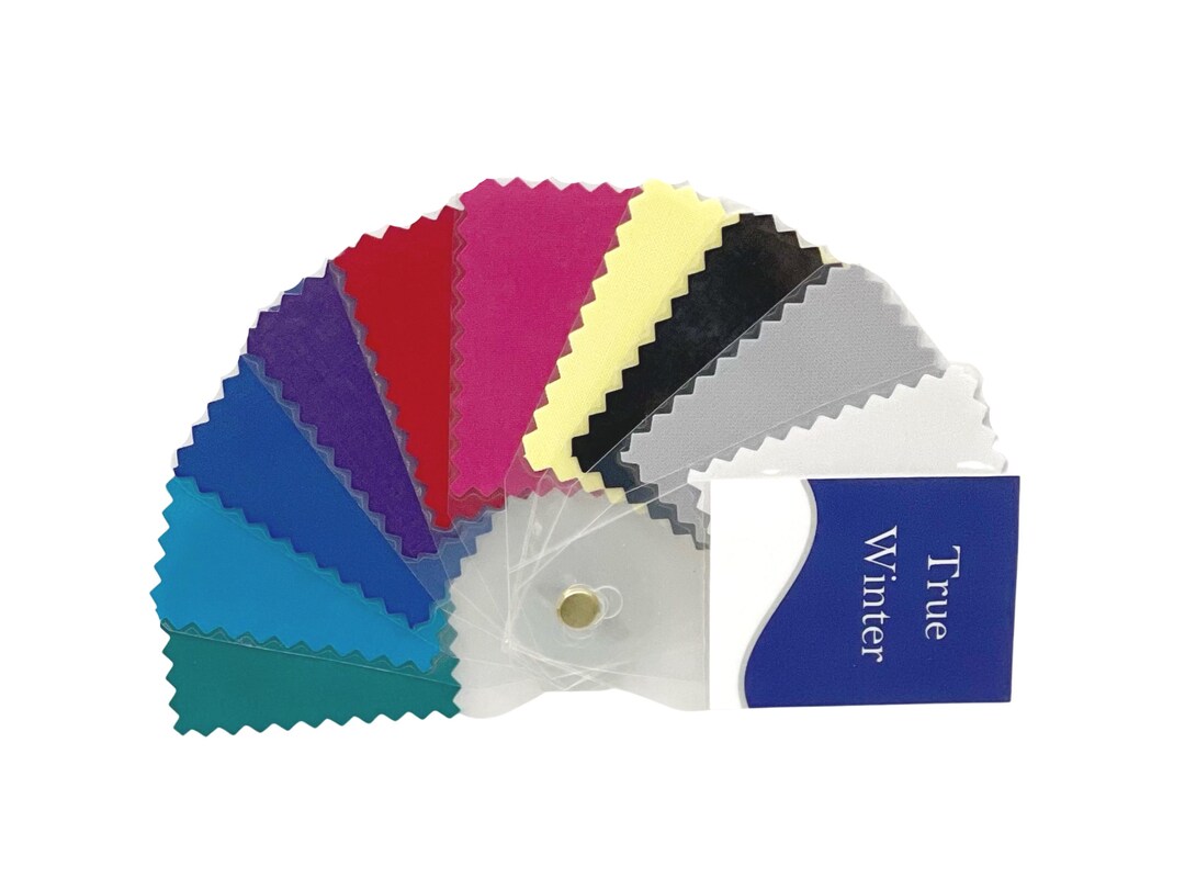Winter 10 Swatch Seasonal Color Fans (true, Cool, Bright, Deep) by ...
