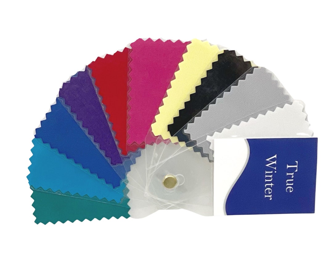 WINTER 10 Swatch Seasonal Color Fans true, Cool, Bright, Deep by Style ...