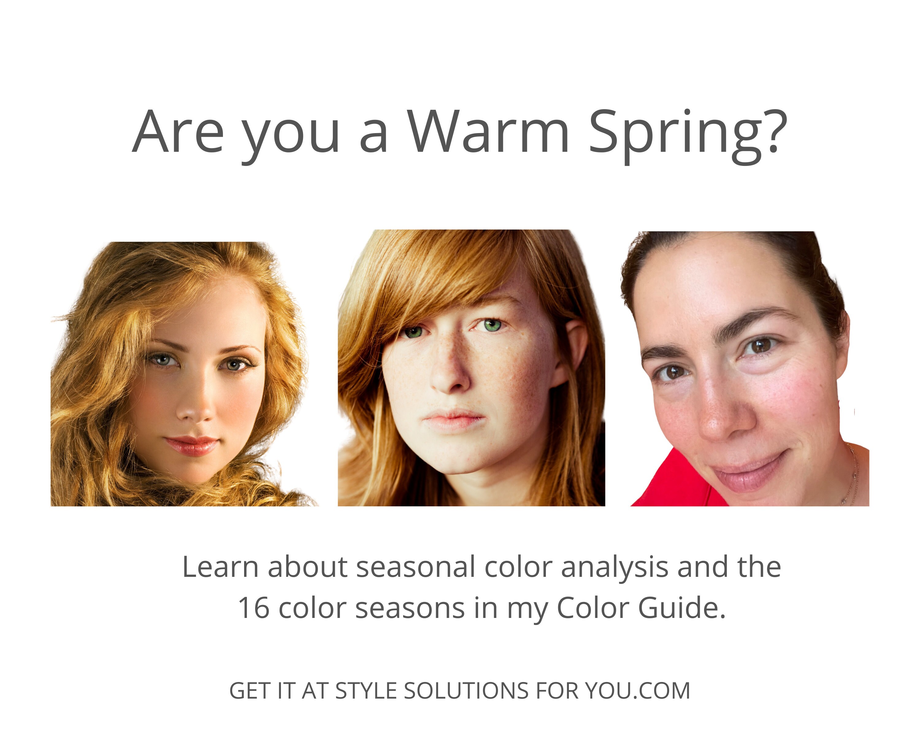 WARM SPRING Seasonal Color Palette by Style Solutions for You - Etsy