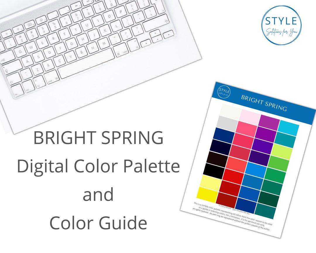 Bright (clear) Spring Digital Color Palette & Guide by Style Solutions ...