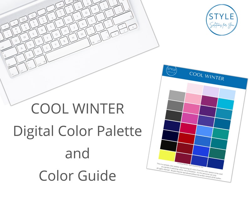 Cool Winter Digital Color Palette & Guide by Style Solutions for You - Etsy