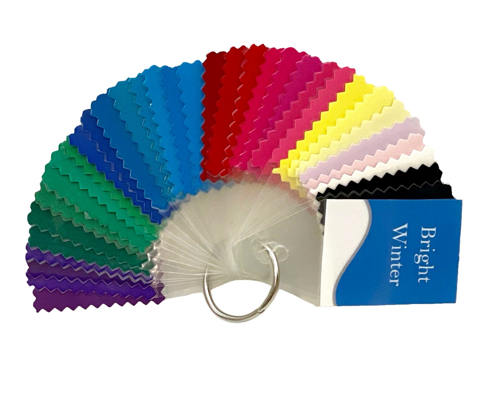 BRIGHT CLEAR WINTER Seasonal Color Fan by Style Solutions - Etsy