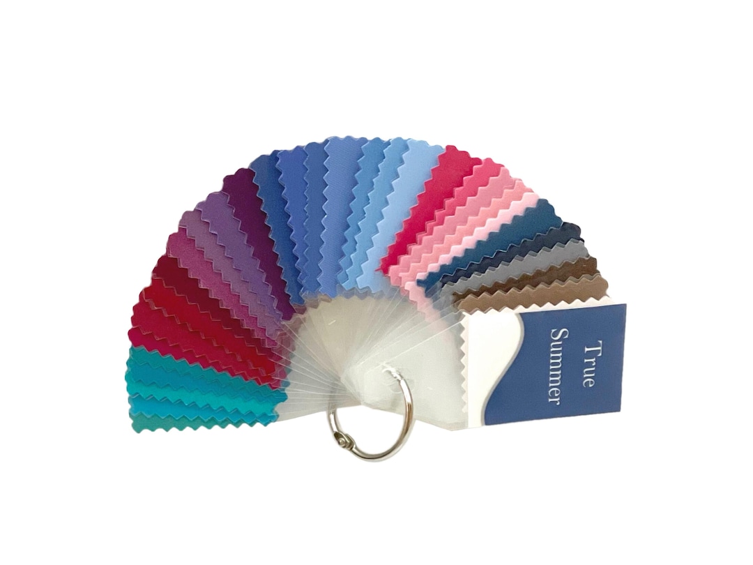True (classic) Summer Color Palette: Laminated Fabric Swatches ...