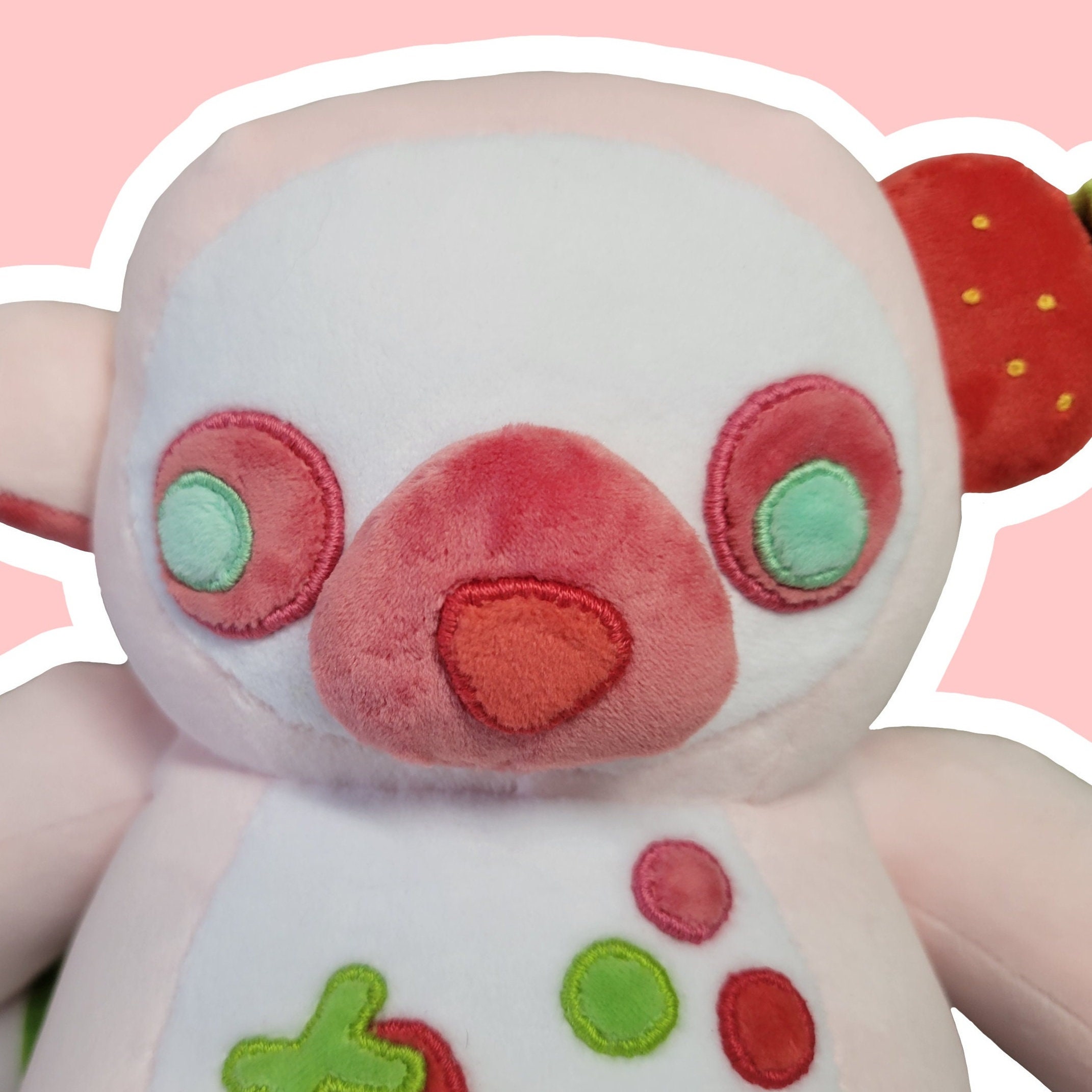 Handmade Strawberry Lemur Plush - Etsy