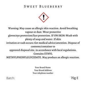 CLP Labels, Wax Melt Labels, Diffuser Label, Candle Stickers, Ingredient Labels, Custom Made ...