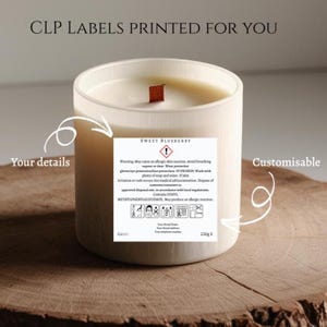 CLP Labels, Wax Melt Labels, Diffuser Label, Candle Stickers ...