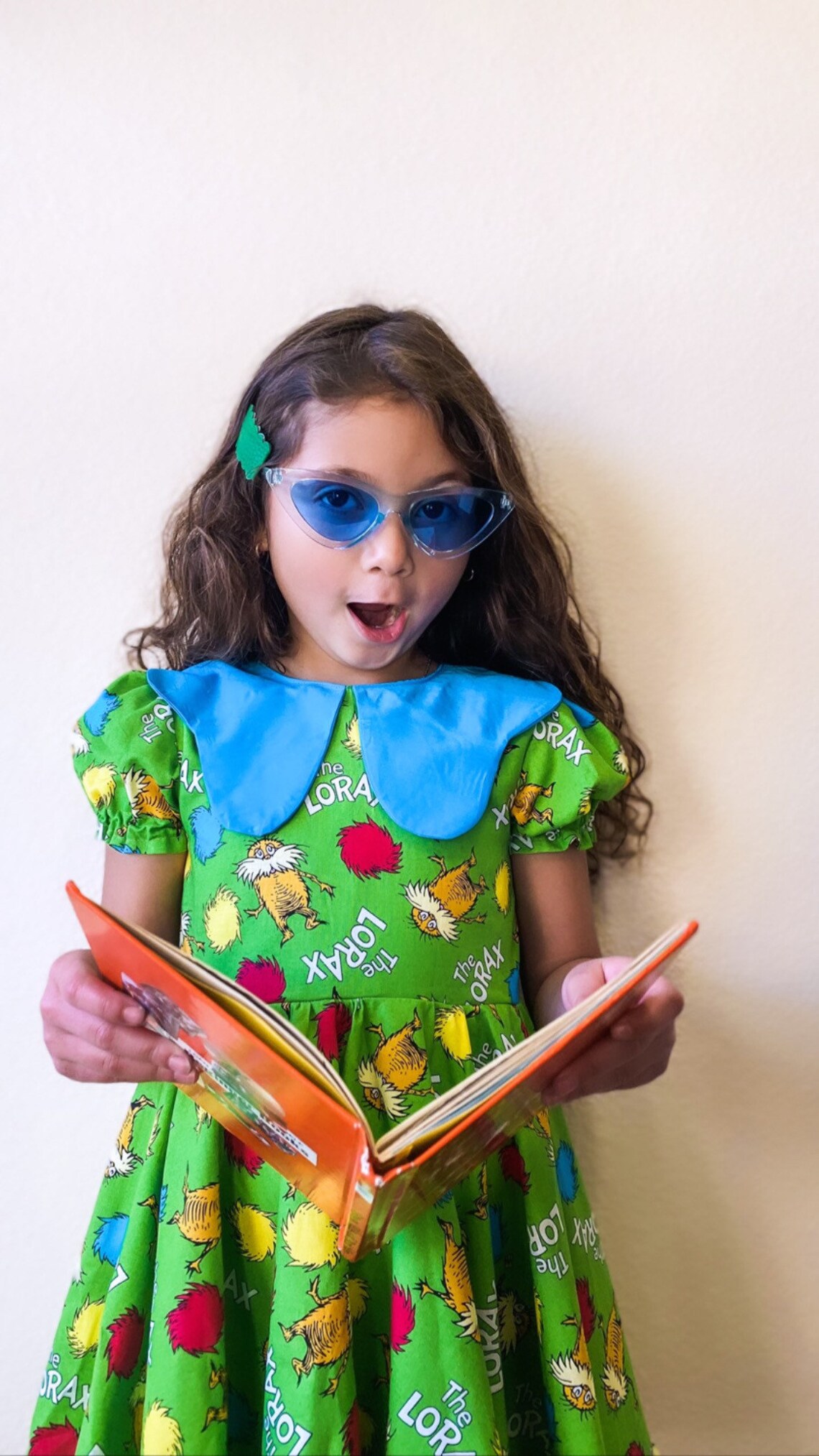 Girls Lorax Collar Dress | Etsy