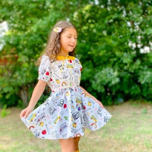 Girl’s School Bus Back to School Dress - Etsy